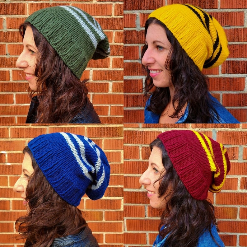 Wizard Slouchy Hat Knitting Pattern Instant PDF Digital Download Knit ...