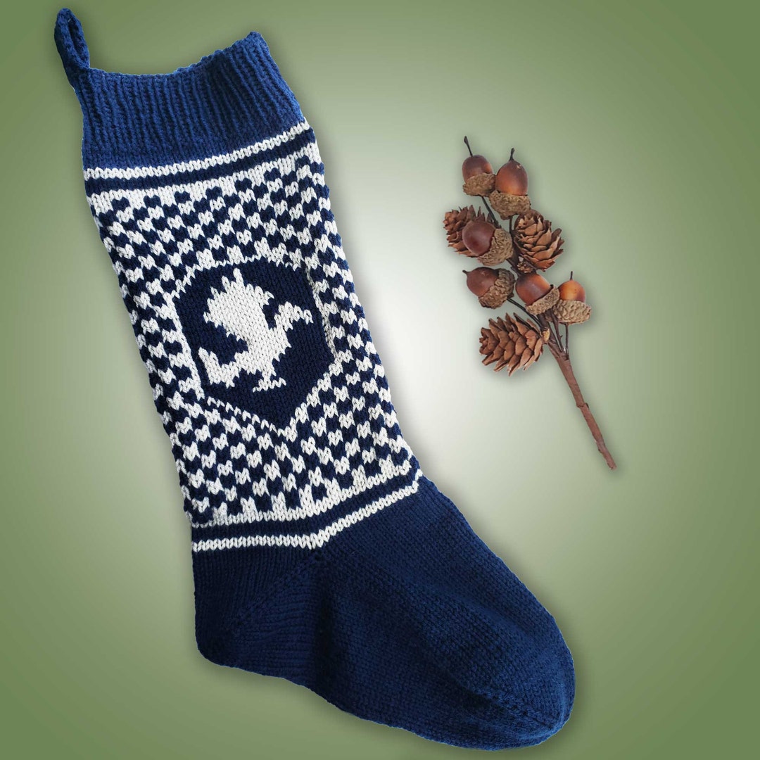 Ravenclaw Inspired Christmas Stocking - Blue & Grey W Eagle Ravenclaw ...