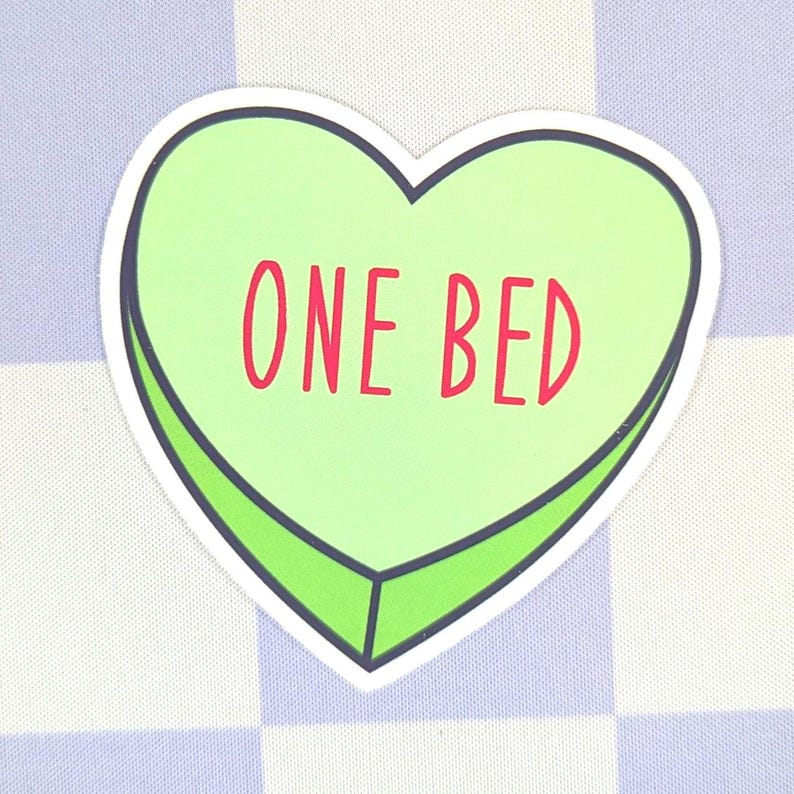Valentine's Day Candy Heart Book Trope Stickers - Etsy