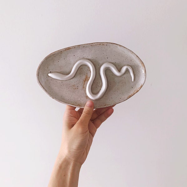 Ceramic Snake Plate - Etsy