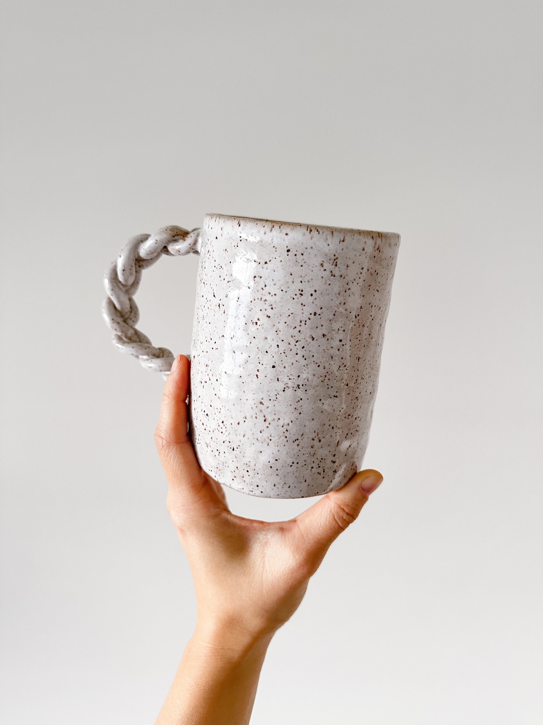 Braid Handled Mug // Handmade Ceramic Pottery - Etsy