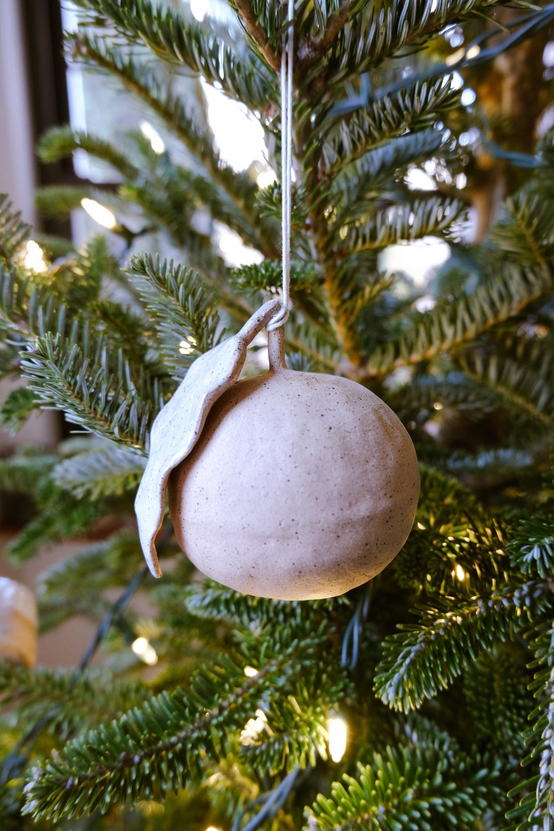 Ceramic Mandarin Orange Ornament // Handmade Pottery - Etsy