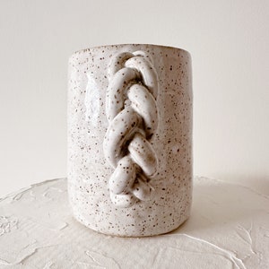 Braid Handled Mug // Handmade Ceramic Pottery - Etsy
