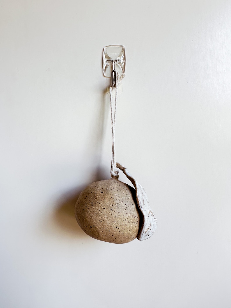 Ceramic Mandarin Orange Ornament // Handmade Pottery - Etsy