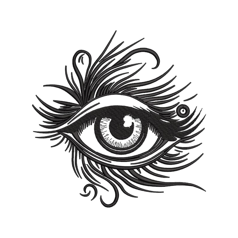 Creative Eye Embroidery Design | Eye Embroidery Tshirt | Trendy ...