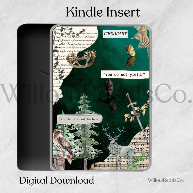 Printable Kindle Insert - Etsy