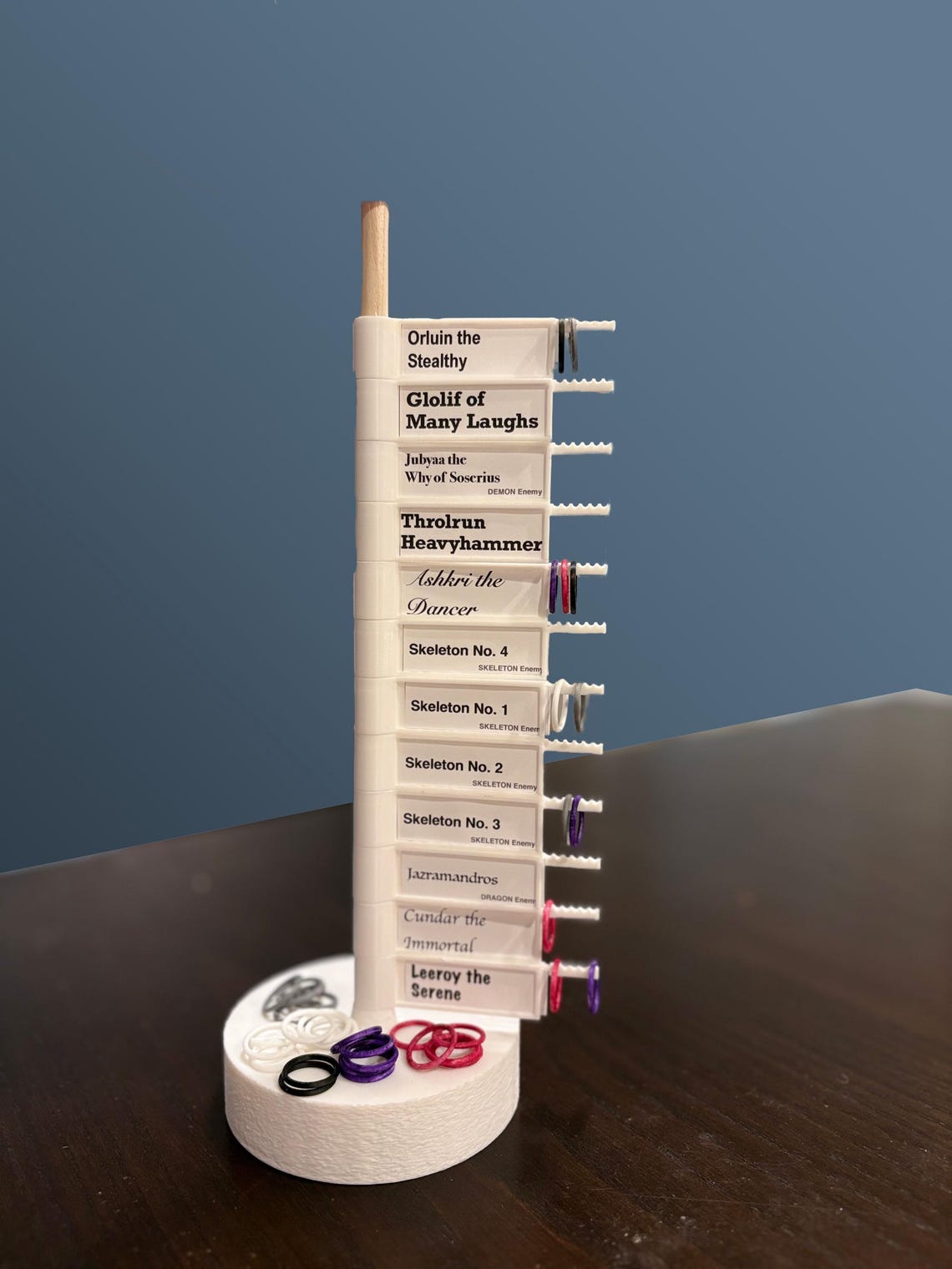 Initiative Tracker – Stackable Turn Order Tower W/ Name Cards ...