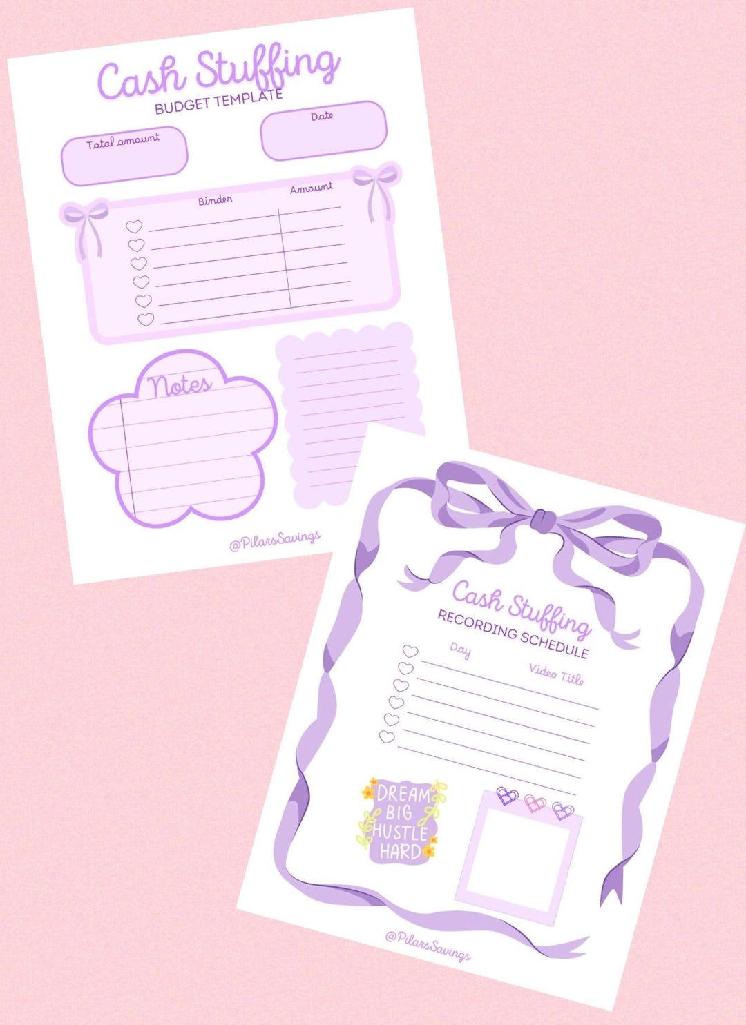 Cash Stuffing & Youtube Planning Templates | Digital Bundle (A5 Size ...