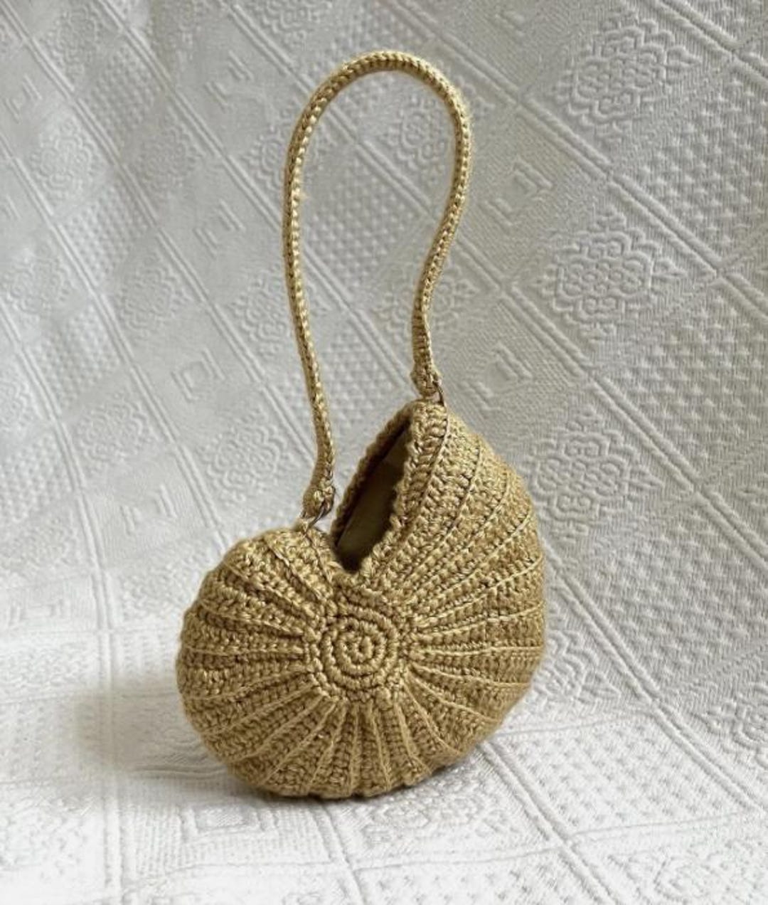 Small Crochet Sea Shell Bag - Etsy