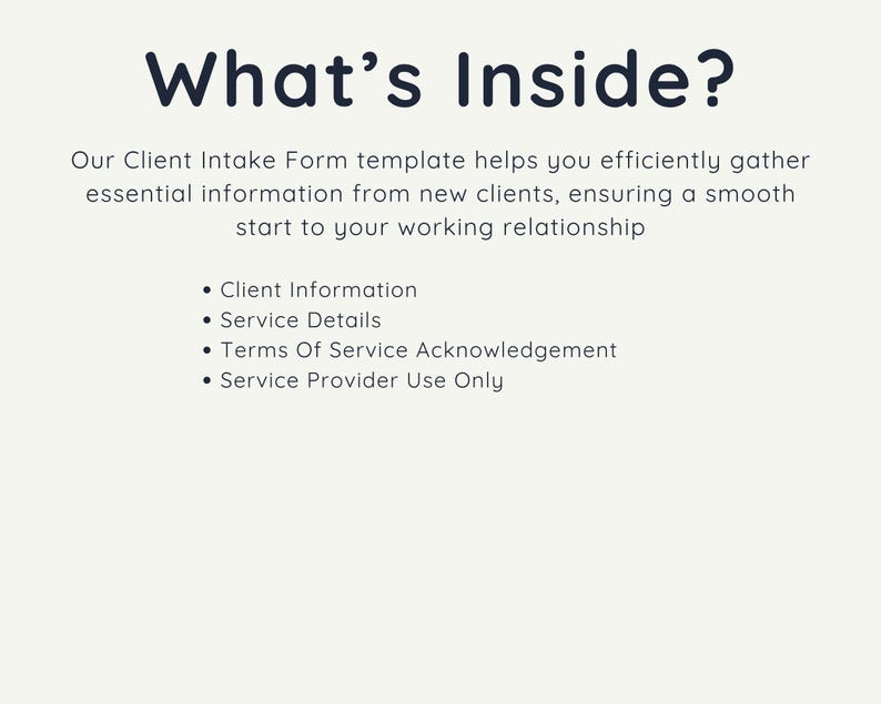 Lawyer-drafted Client Intake Form Template: Editable Word Document ...
