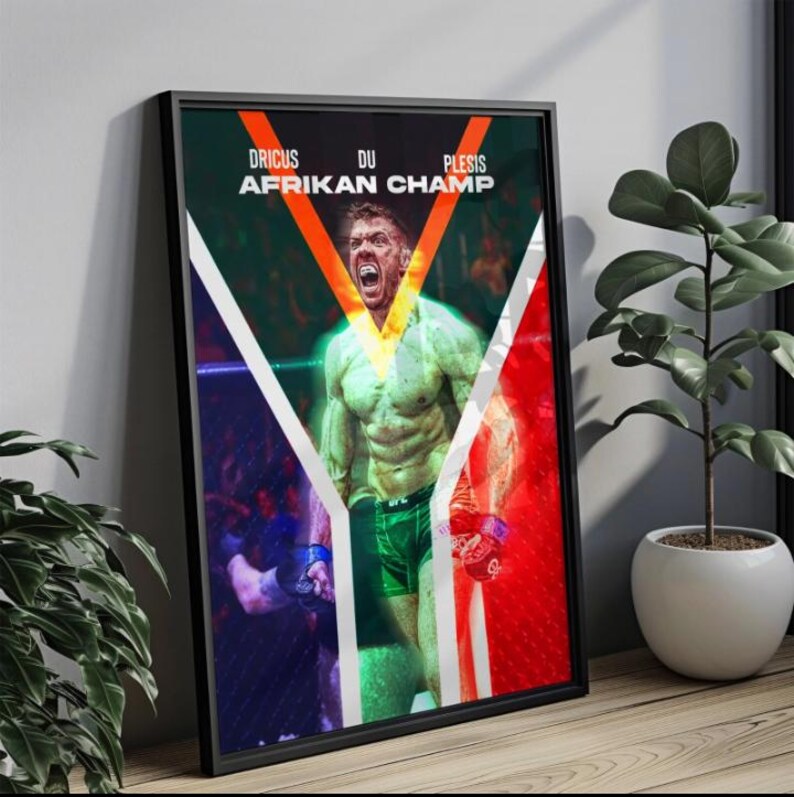 Dricus Du Plessis DDP | Iconic Moment| UFC MMA Fighter| Wall Decor ...