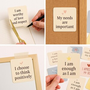 50 Positive Affirmation Cards | Self-care & Mental Health | Printable ...