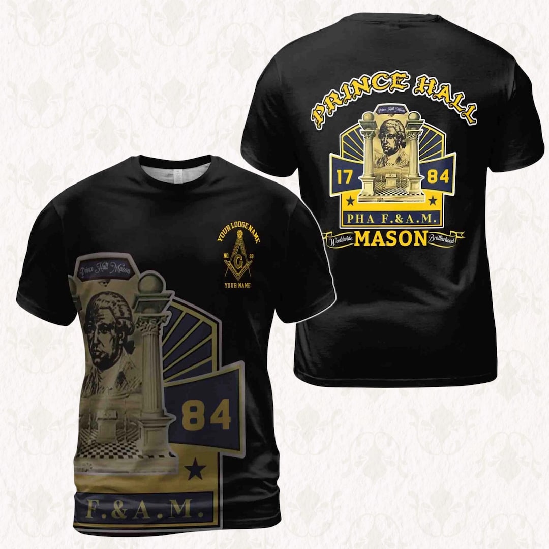 Custom Prince Hall Masonic Shirt: Personalized Freemason Apparel - Etsy