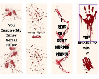 16 Printable True Crime Bookmarks, True Crime Junkie, True Crime Junkie ...