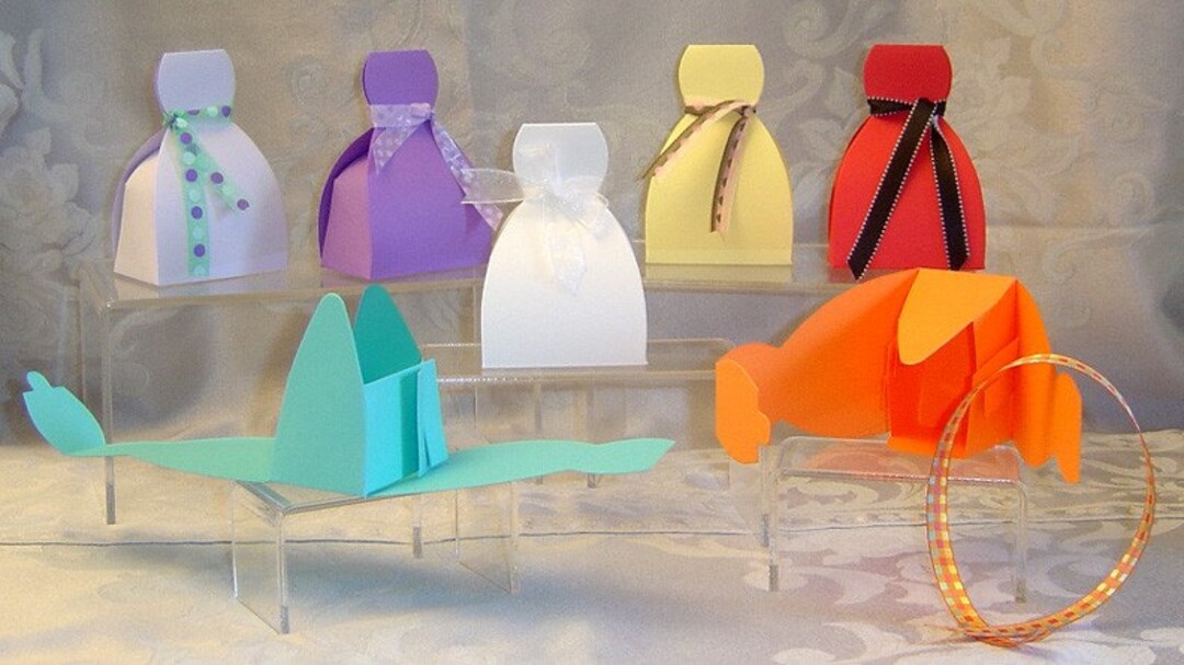 12 Dress Favor Boxes (reindeer Base) Wedding Bridal Shower - Etsy