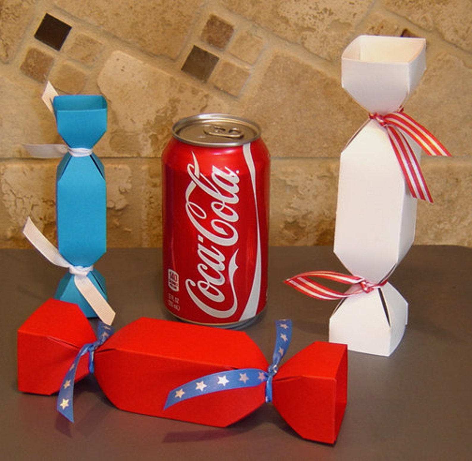 6 Large Candy Cracker Favor Boxes - Wedding Bridal Shower Birthday ...