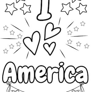 July 4th Coloring Sheets Bundle - Etsy