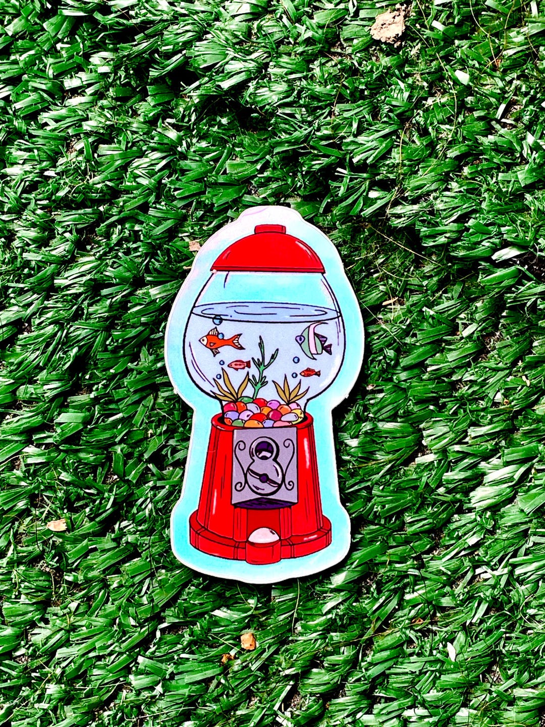 50 Cent Fish Sticker - Etsy