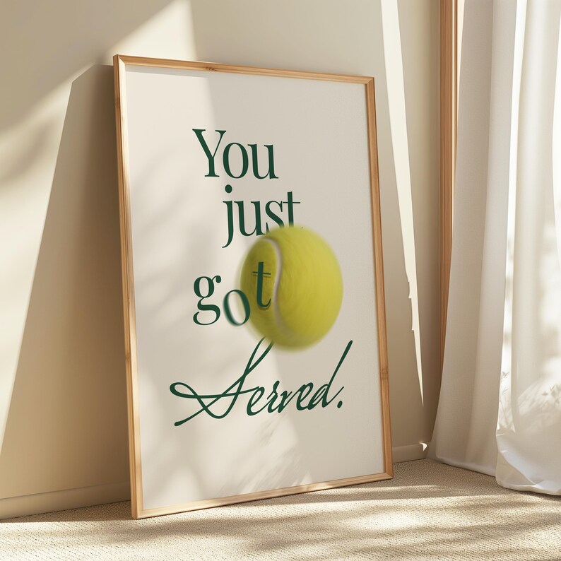 Walldecor, Sport Poster, Tennis Wall Art, Printable Sports Poster ...