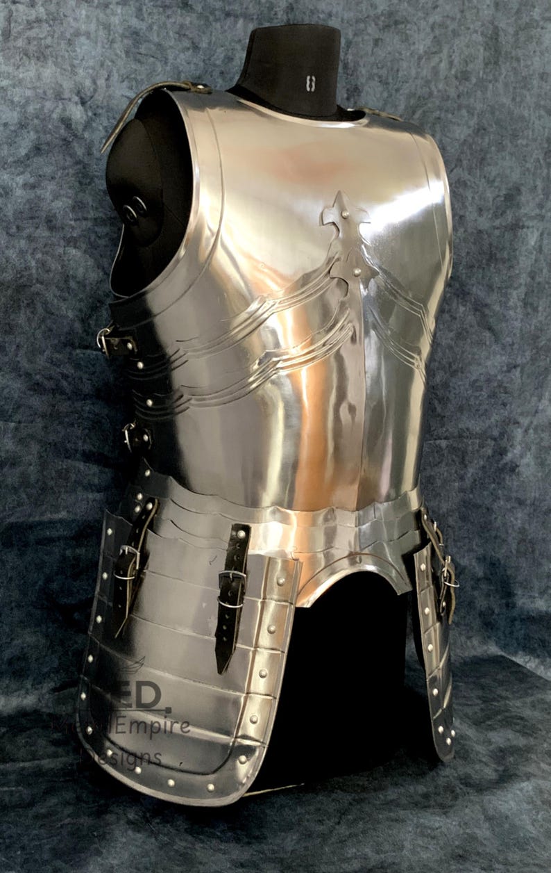 Medieval Knight Steel Armor Breastplate & Tassets - Renaissance Cosplay ...