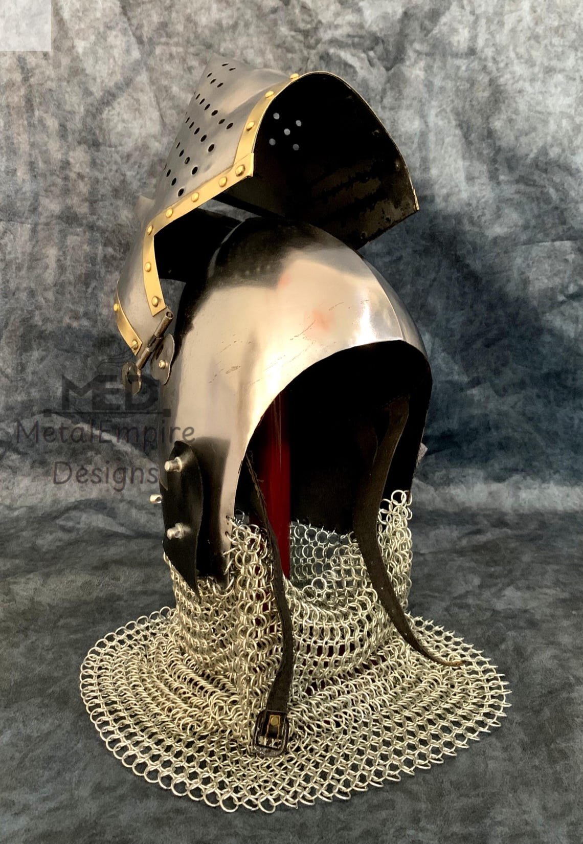 Steel Medieval Bascinet Hounskull Helmet: Pig Face Knight Cosplay Armor ...