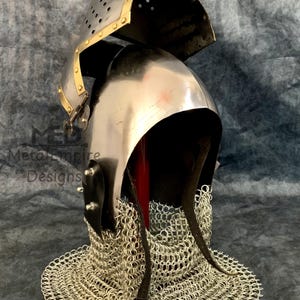 Steel Medieval Bascinet Hounskull Helmet: Pig Face Knight Cosplay Armor ...