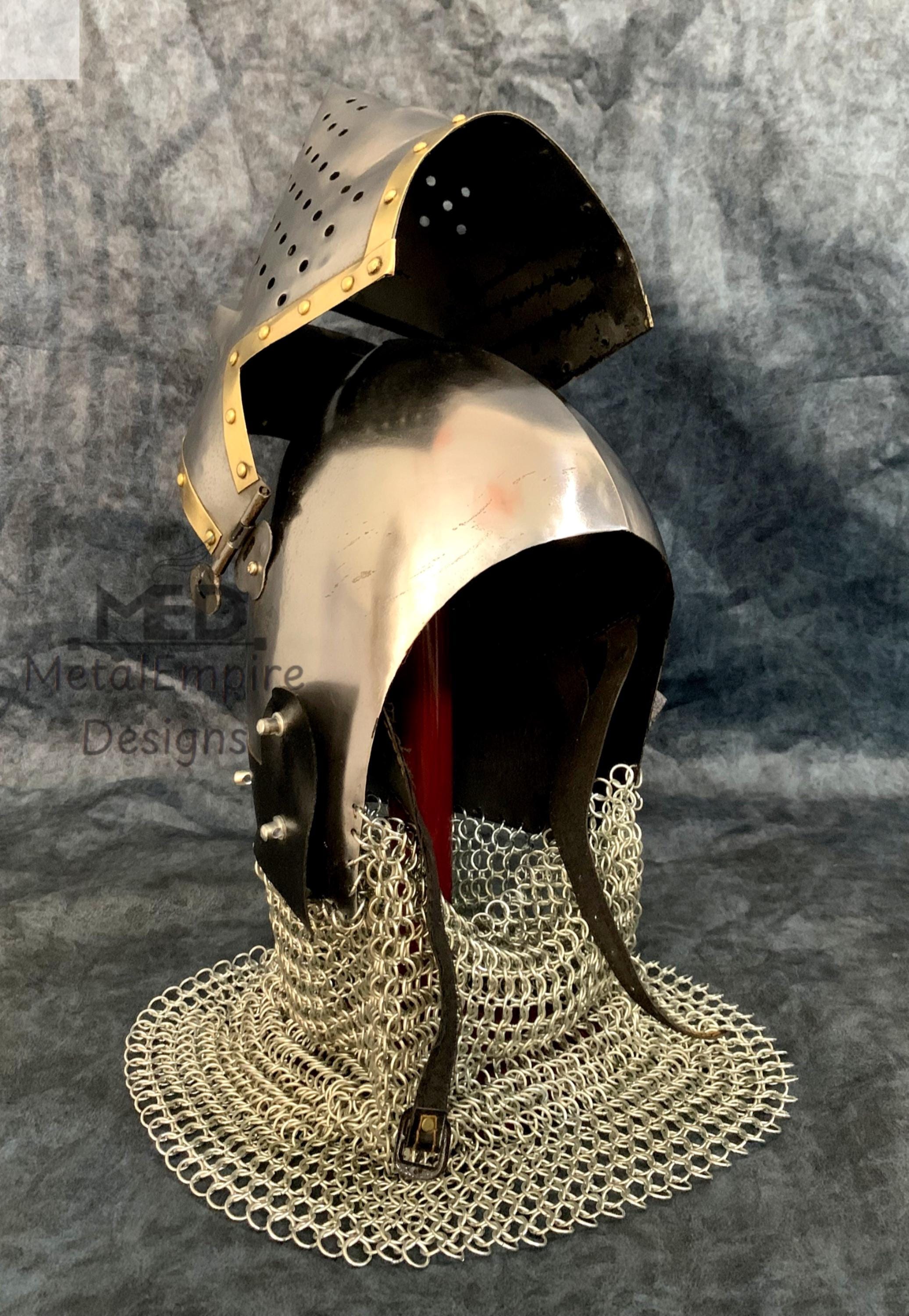 Steel Medieval Bascinet Hounskull Helmet: Pig Face Knight Cosplay Armor ...