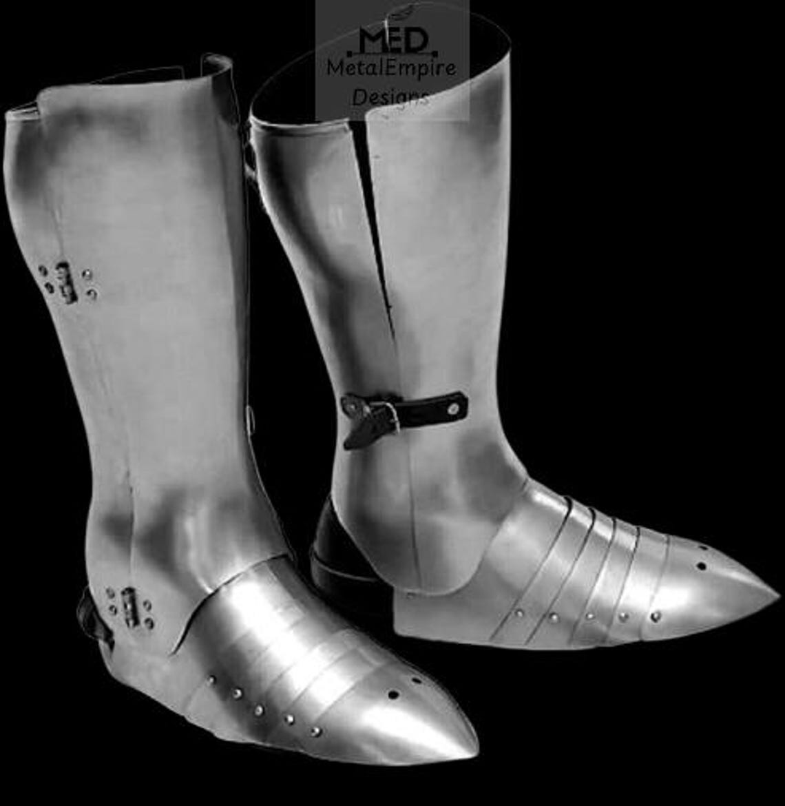 Medieval Knight Steel Sabaton Armor Shoes: SCA LARP Combat Costume - Etsy