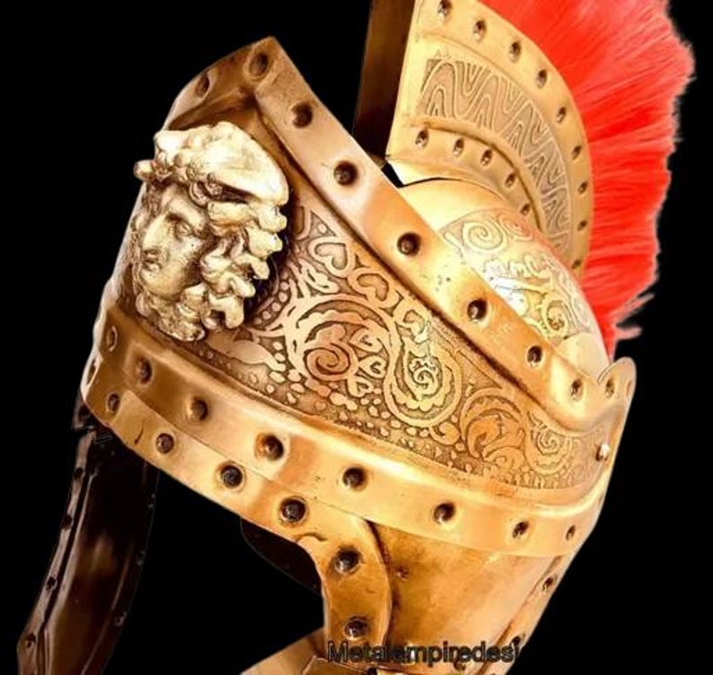 Medieval Armor Helmet of Royal Roman Knight SCA LARP King Army ...