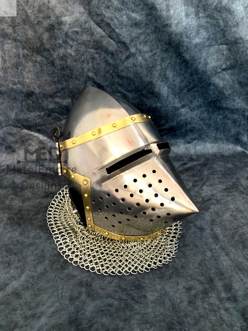 Steel Medieval Bascinet Hounskull Helmet: Pig Face Knight Cosplay Armor ...