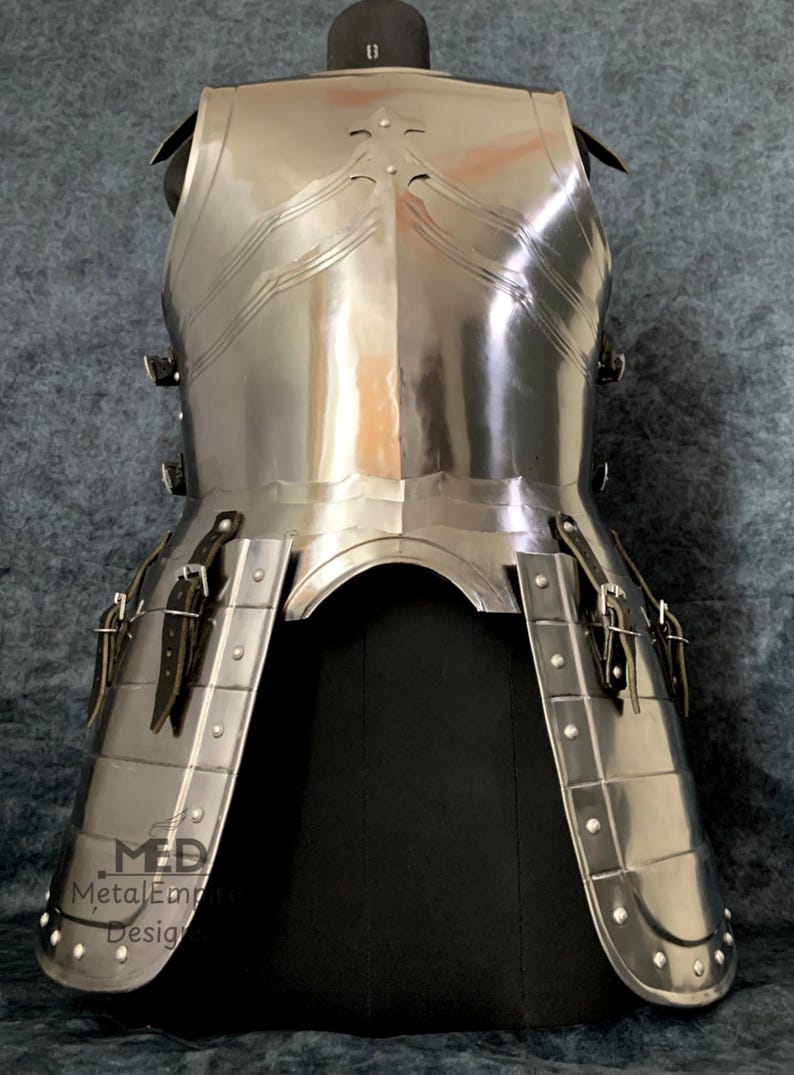 Medieval Knight Steel Armor Breastplate & Tassets - Renaissance Cosplay ...