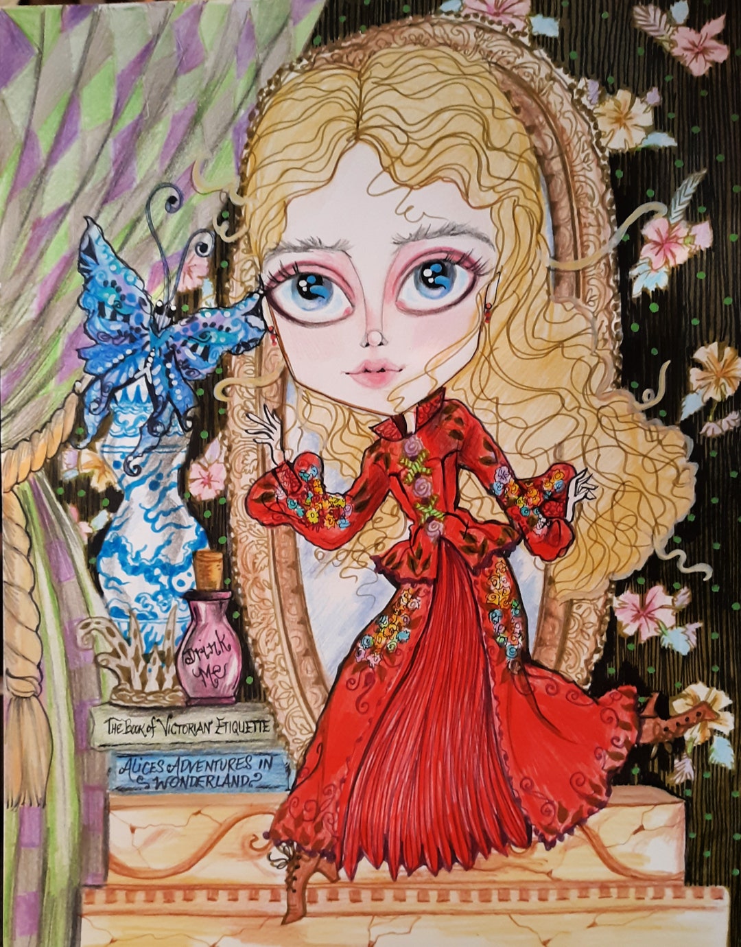Limited Edition Alice Steps Thru the Looking Glass Alice Art, Alice in ...