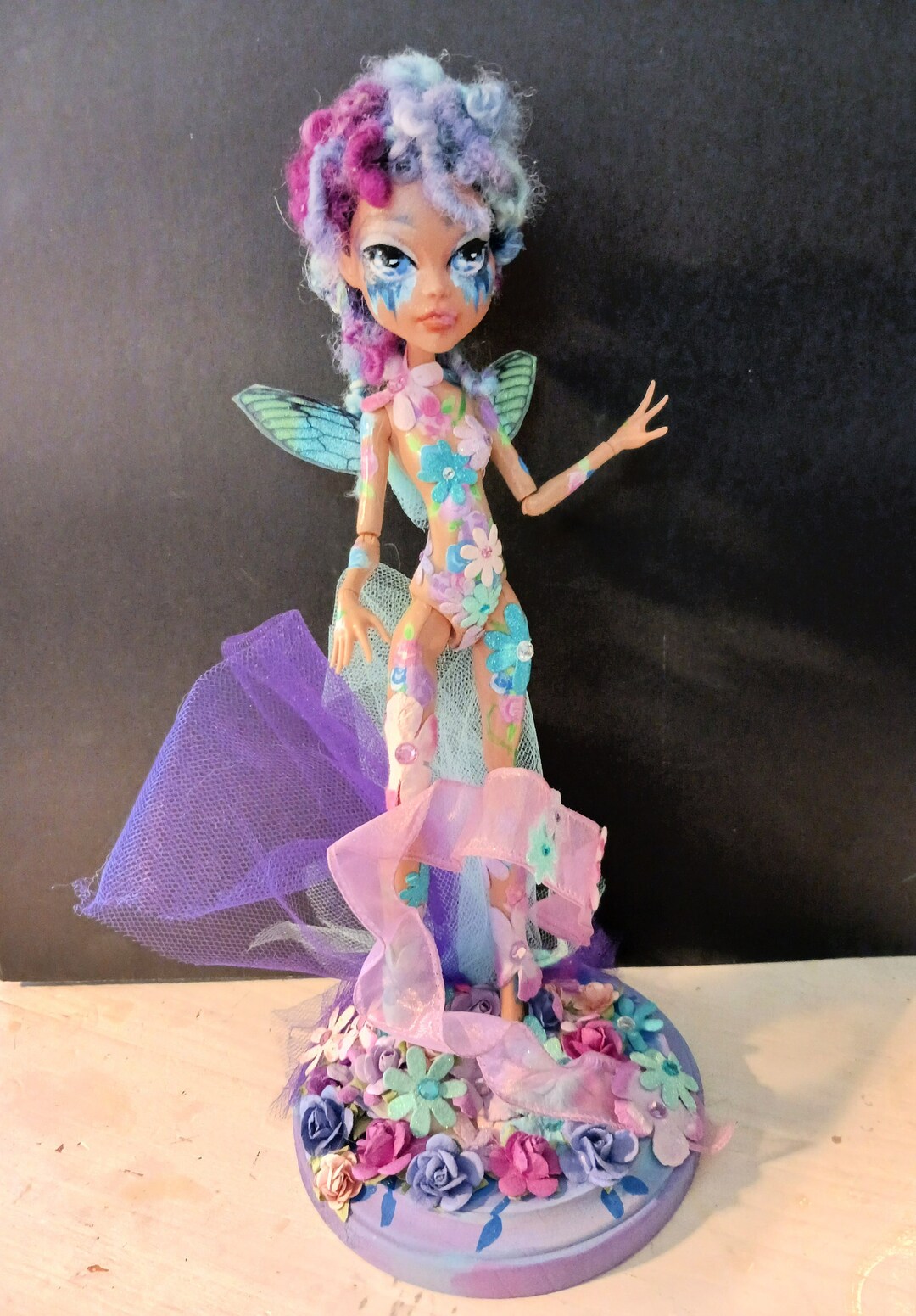 OOAK Monster High Repaint Fairy Doll Brokenhearted Fairy Art Doll ...