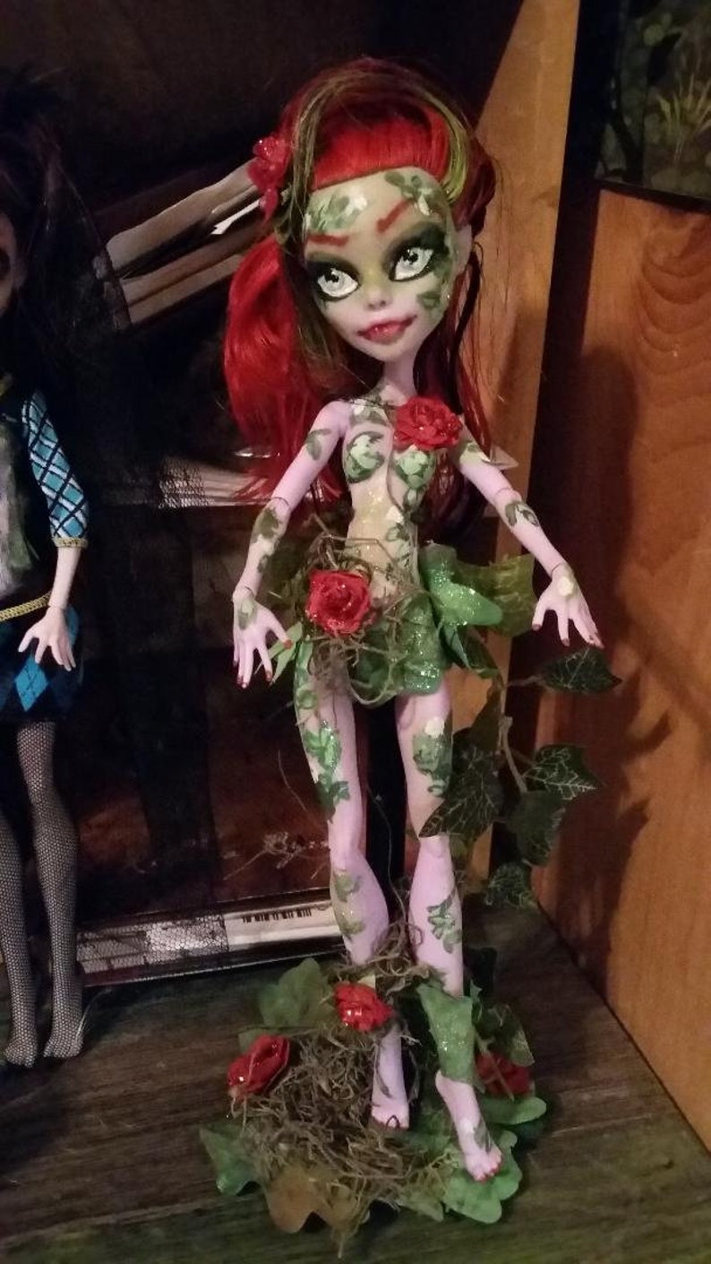 OOAK Custom Monster High doll repaint Lowbrow art Poison Ivy | Etsy