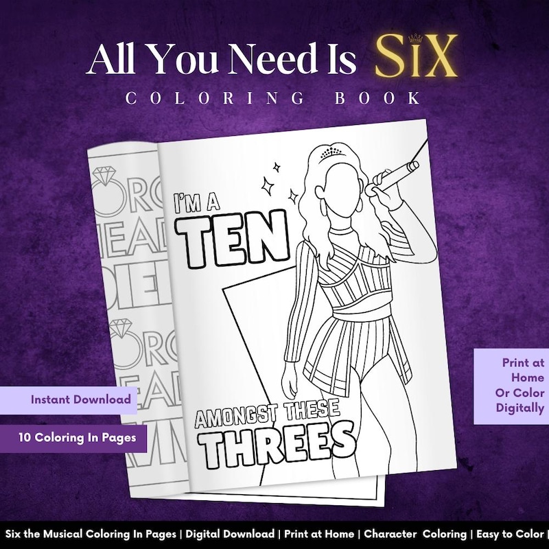 Six the Musical Merchandise - Etsy UK