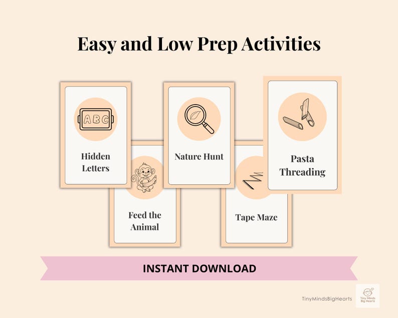 Low Prep Play Prompts for Toddlers | Easy Kids Activities Printable ...
