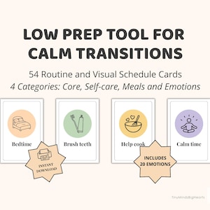 Toddler Visual Schedule Cards | Daily Routine Flashcards | Montessori ...