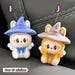 Mini Adorable Resin Labubu Desk Decor,dopamine Colors,flocking Labubu ...