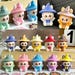 Mini Adorable Resin Labubu Desk Decor,dopamine Colors,flocking Labubu ...