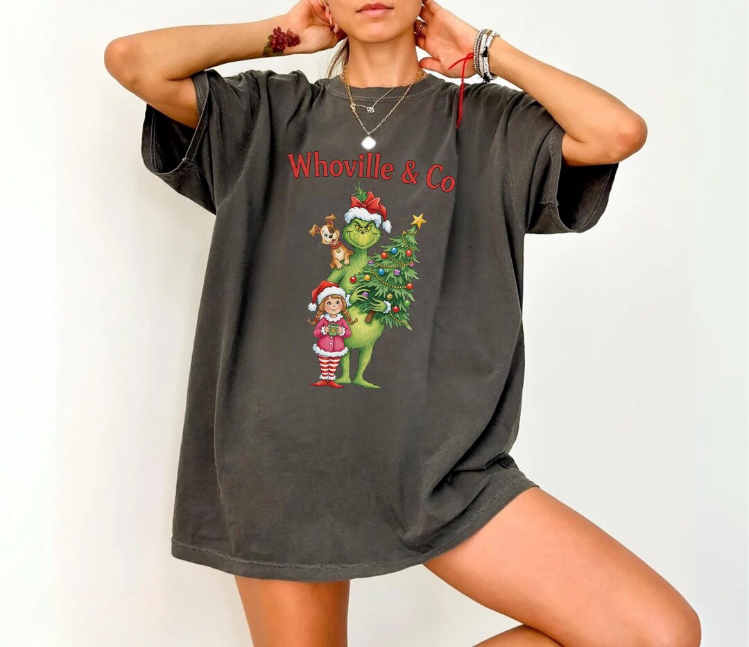 Comfort Colors Grinch Christmas Shirt,grinchy Christmas Tree T-shirt ...