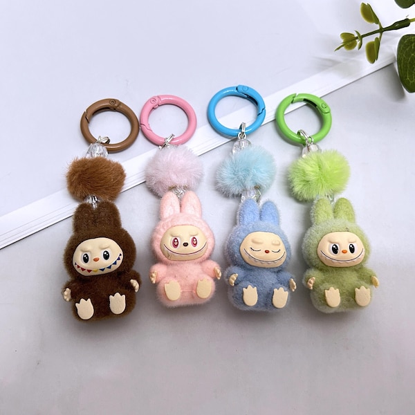 Labubu Plush Key Chains - Etsy