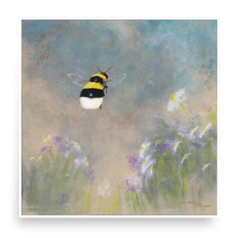 Bumble Bee Painting - Etsy