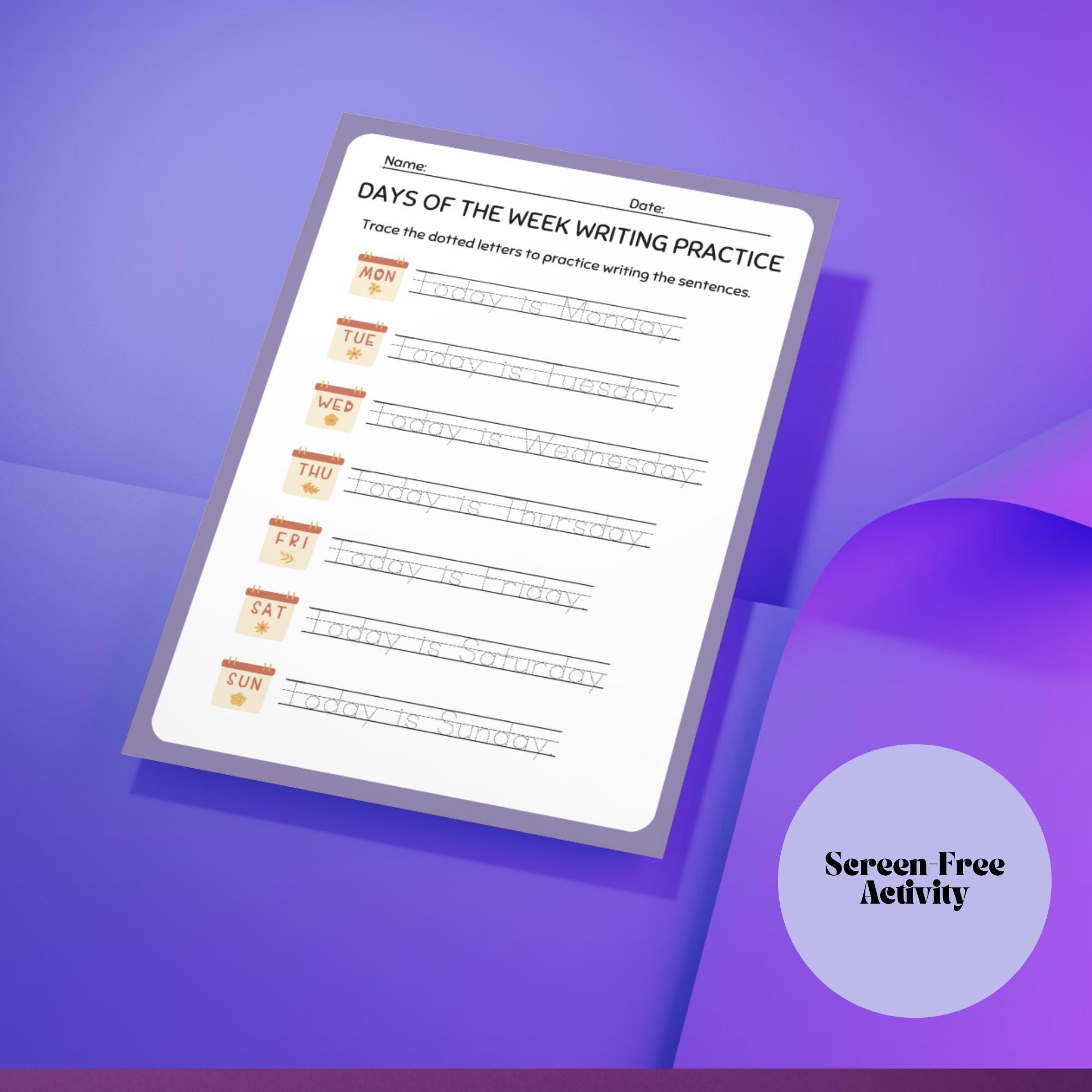15-page Writing Practice Tracing Worksheets | Handwriting Sentences for ...