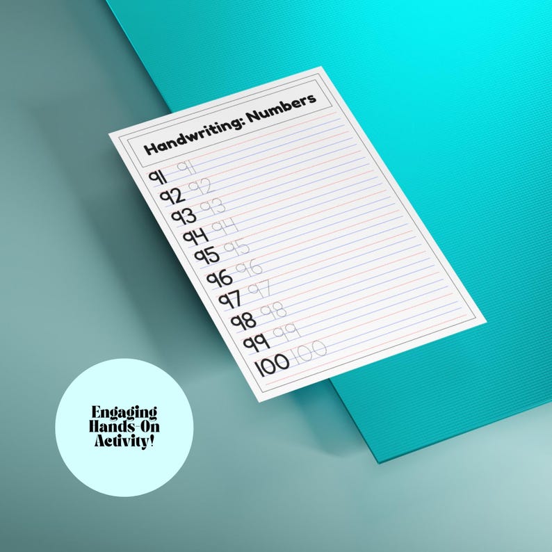 Number Tracing Worksheets 1-100 | Printable Number Writing Practice ...