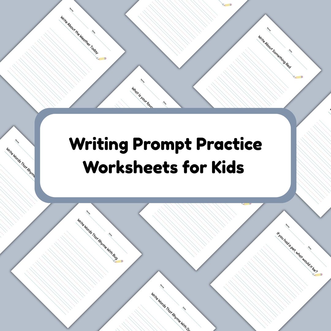 Writing Prompts for Kids Printable 30 Page Writing Journal Preschool ...