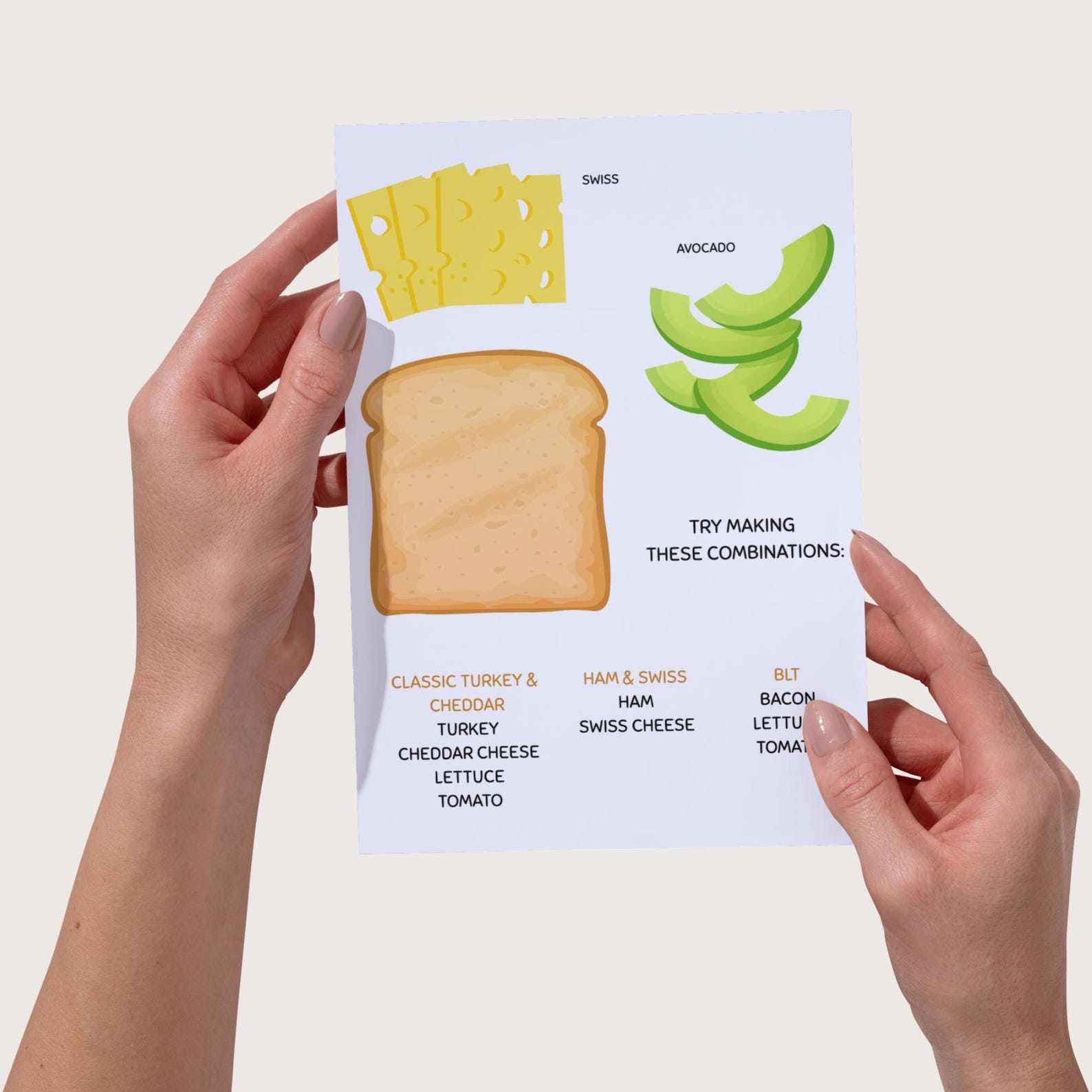 Build Your Own Sandwich Printable Food Craft – Preschool Cut & Paste ...