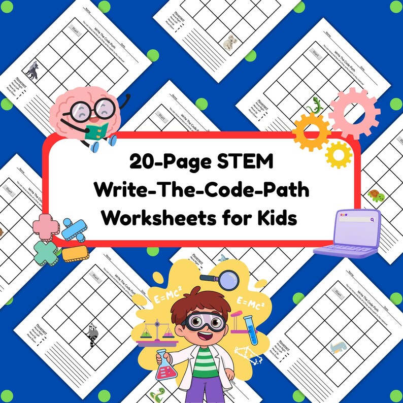 Early Coding Skills Workbook: STEM Logic Activities (digital Download ...