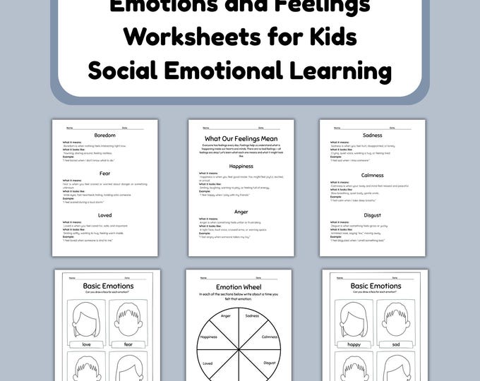 Social-emotional Skills Workbook - Feelings & Behavior Activities for ...