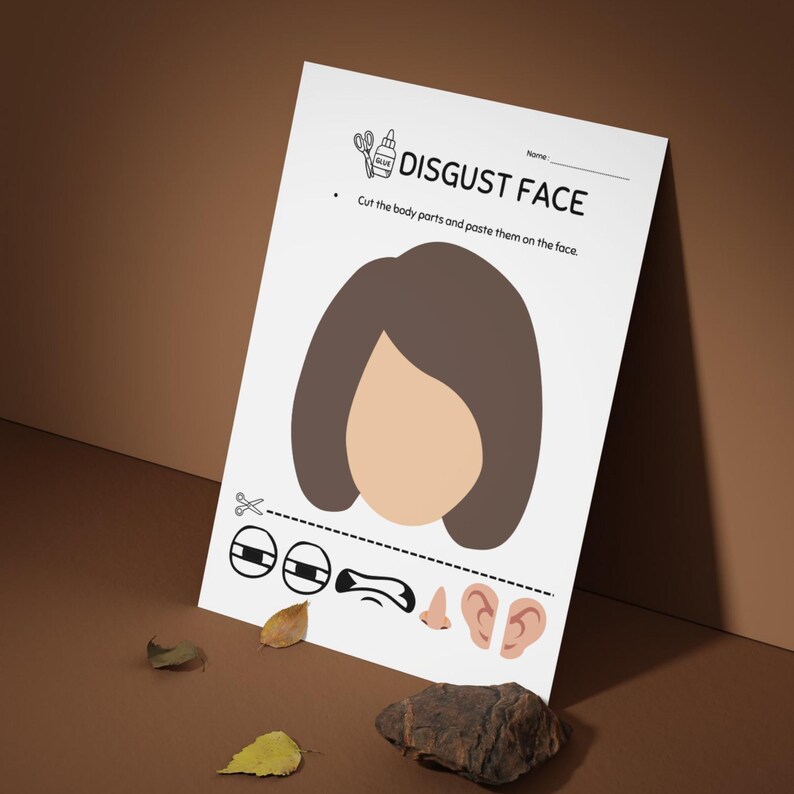 Cut & Paste Face Emotions Printable – SEL Activity, Fine Motor Skills ...