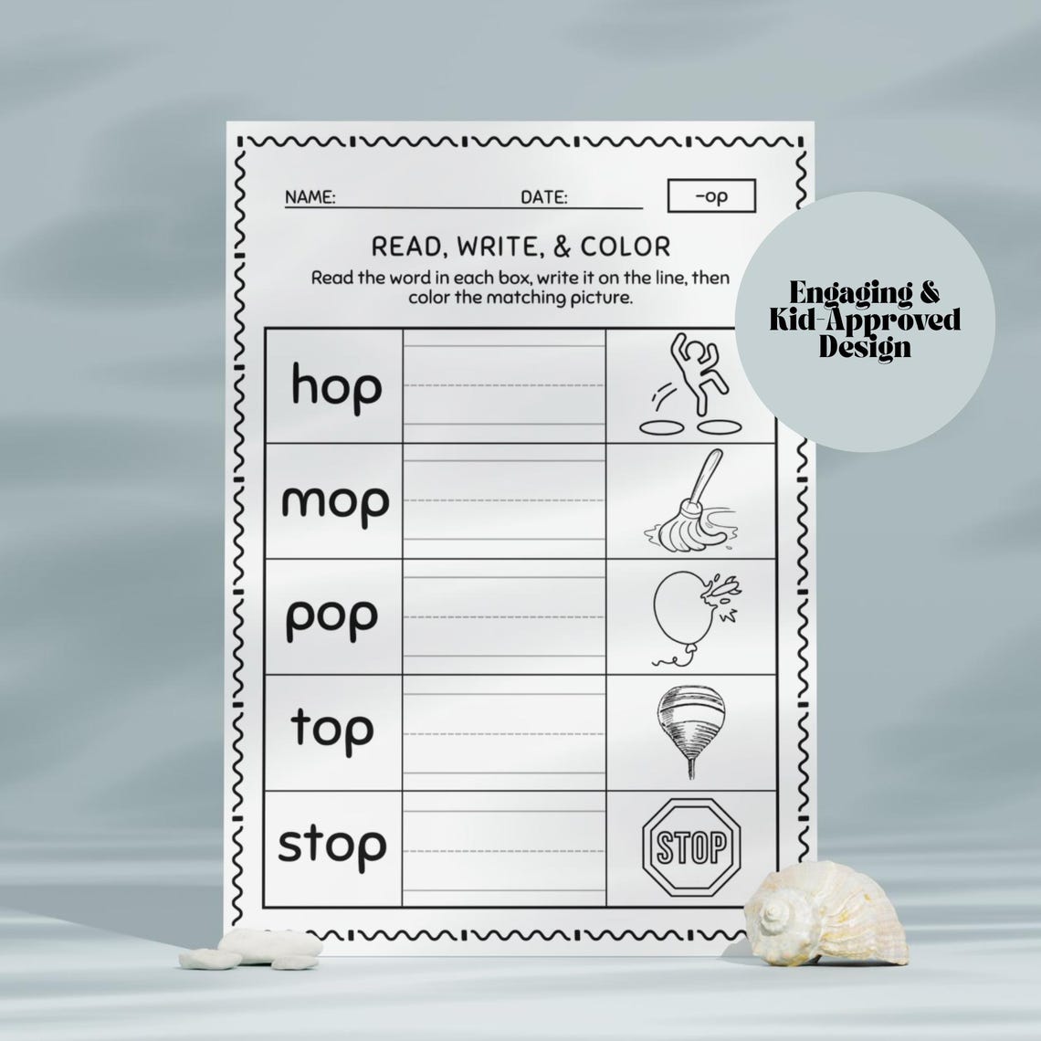 20-page Read Write & Color Worksheets | Short Vowel Word Families ...